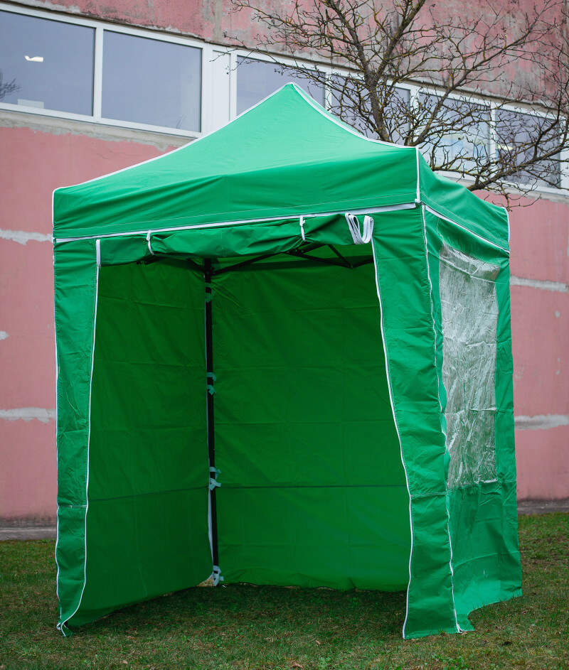 Pop Up Kokkupandav telk 2x2 m, seintega, Roheline, H-seeria, teras ...
